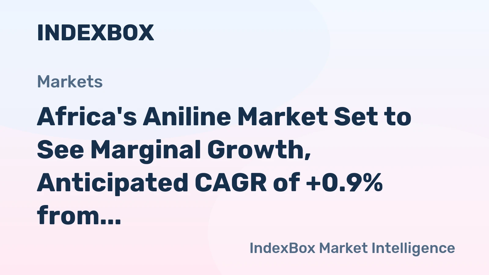 Africa's Aniline Market Set to See Marginal Growth, Anticipated CAGR of +0.9% from 2024-2035
