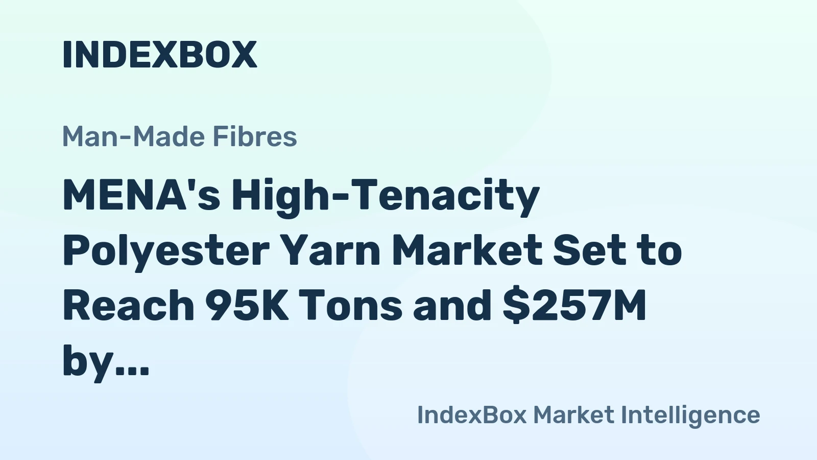 MENA's High-Tenacity Polyester Yarn Market Set to Reach 95K Tons and $257M by 2035