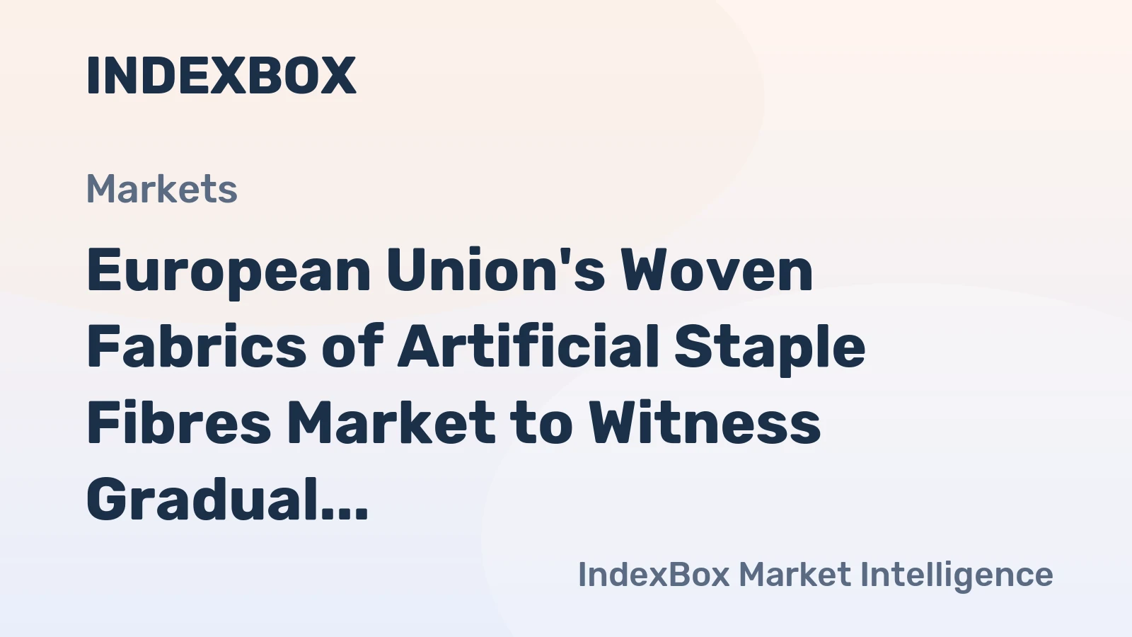 European Union's Woven Fabrics of Artificial Staple Fibres Market to Witness Gradual Growth with a CAGR of +1.2% from 2024-2035