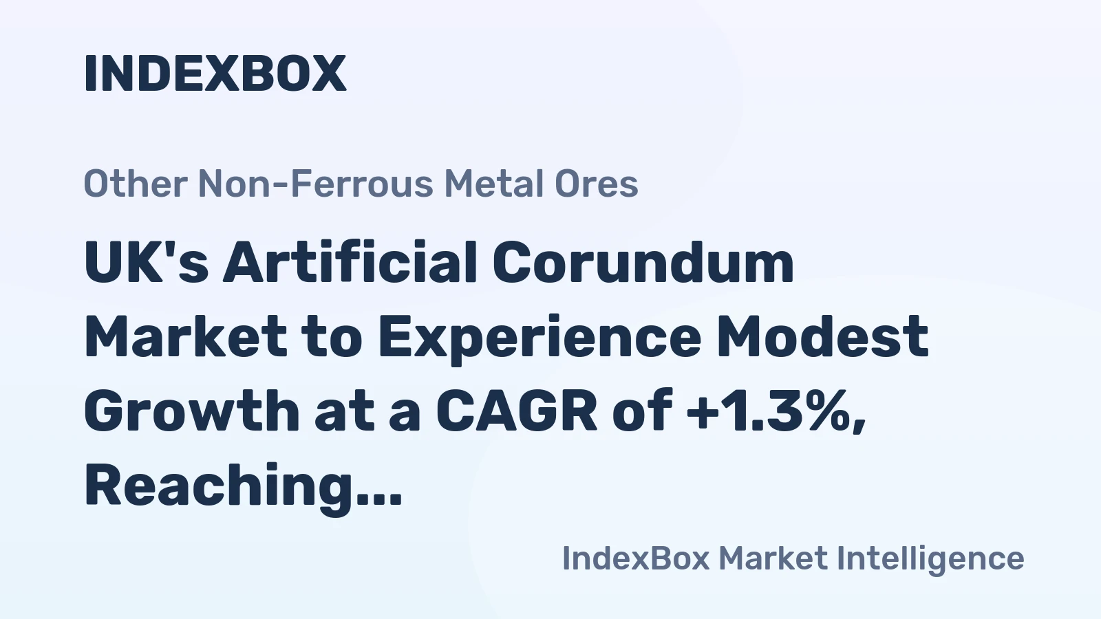 UK's Artificial Corundum Market to Experience Modest Growth at a CAGR of +1.3%, Reaching $15M by 2035