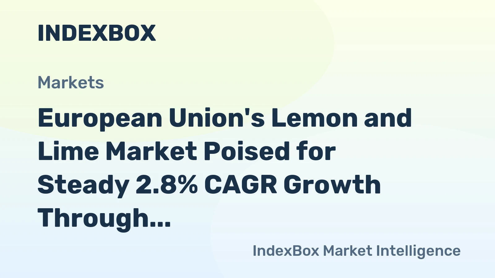 European Union's Lemon and Lime Market Poised for Steady 2.8% CAGR Growth Through 2035