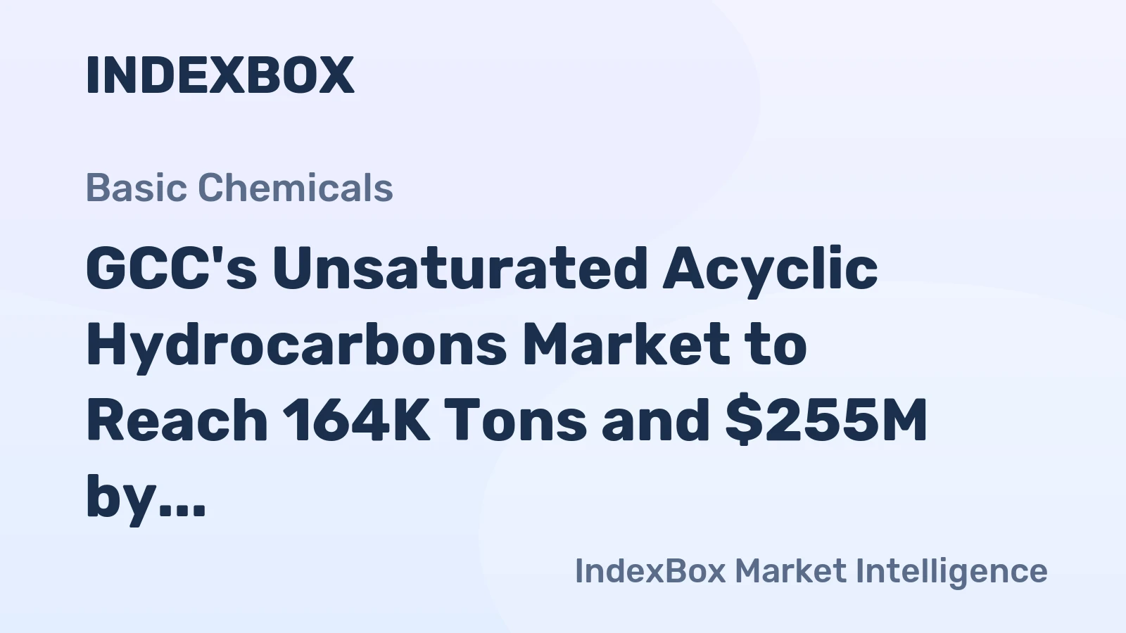 GCC's Unsaturated Acyclic Hydrocarbons Market to Reach 164K Tons and $255M by 2035