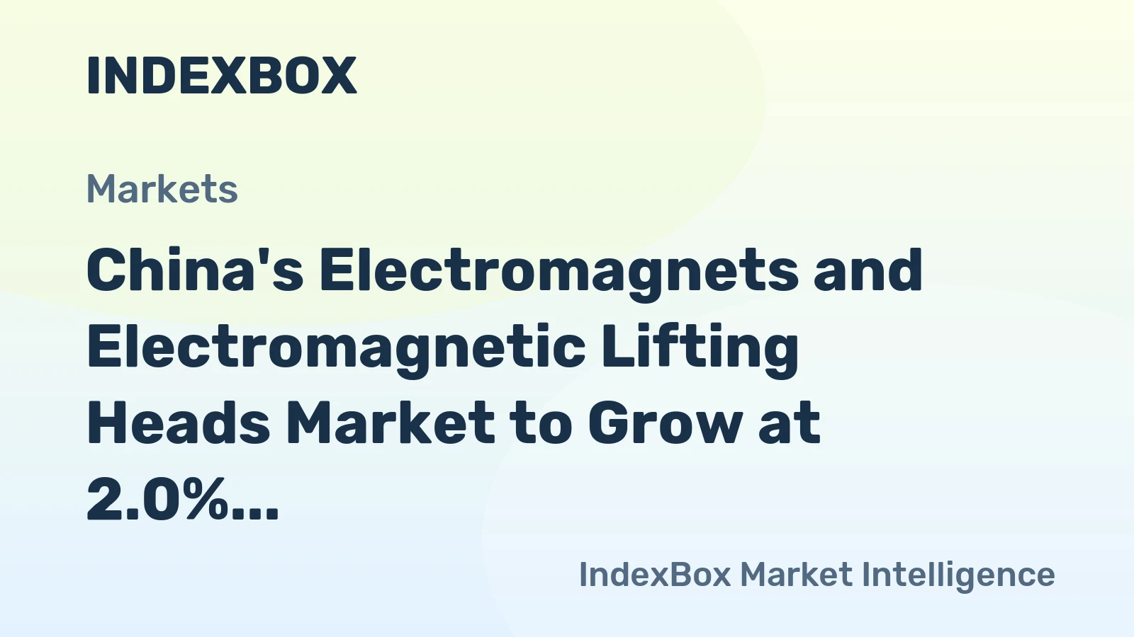 China's Electromagnets and Electromagnetic Lifting Heads Market to Grow at 2.0% CAGR, Reaching 193K Tons and $3.2B by 2035