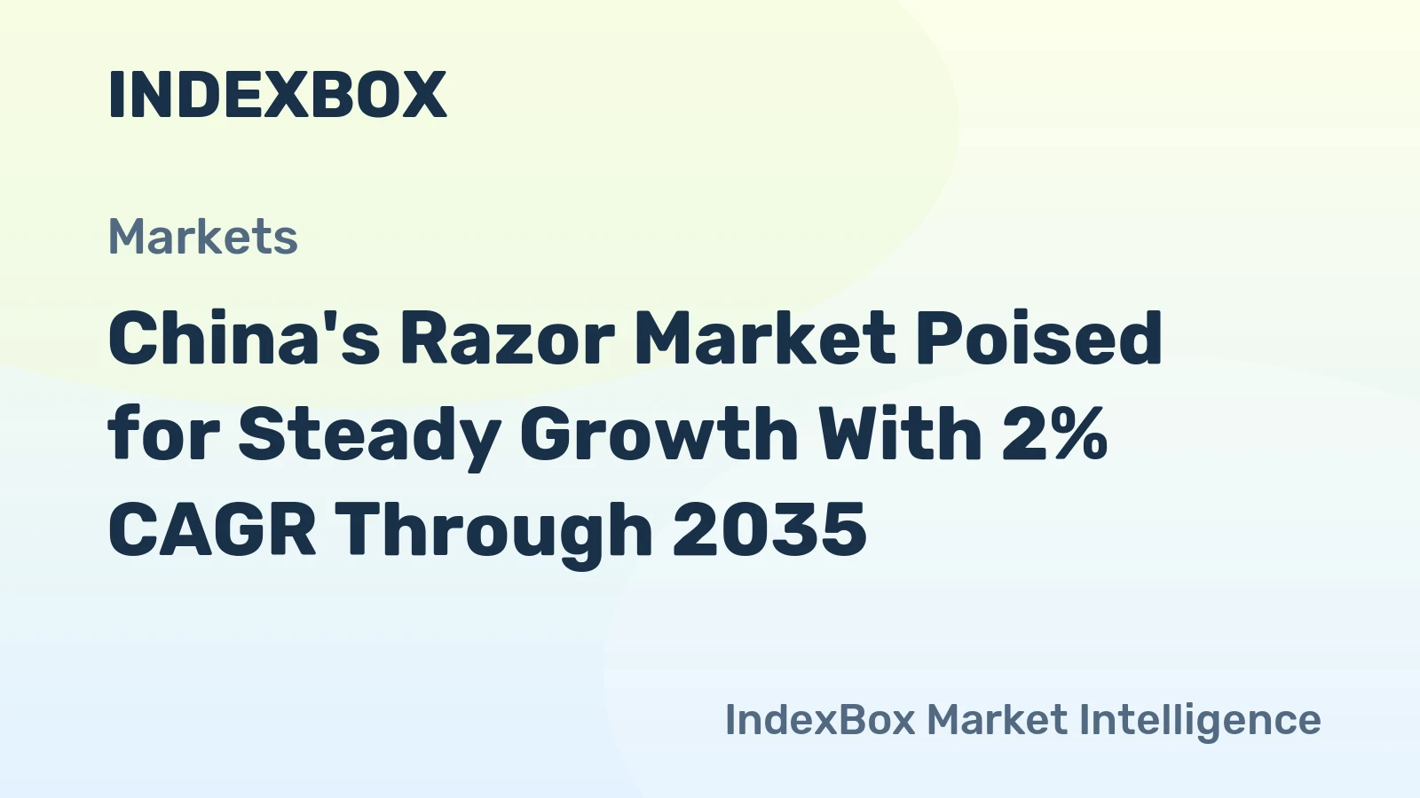 China's Razor Market Poised for Steady Growth With 2% CAGR Through 2035