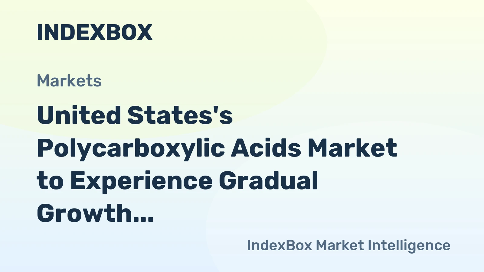 United States's Polycarboxylic Acids Market to Experience Gradual Growth with CAGR of +0.5% from 2024-2035