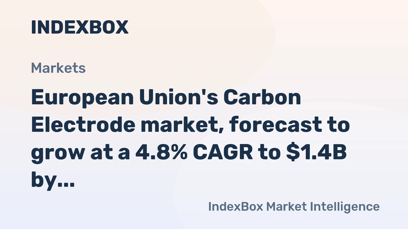 European Union's Carbon Electrode market, forecast to grow at a 4.8% CAGR to $1.4B by 2035, driven by rising demand.