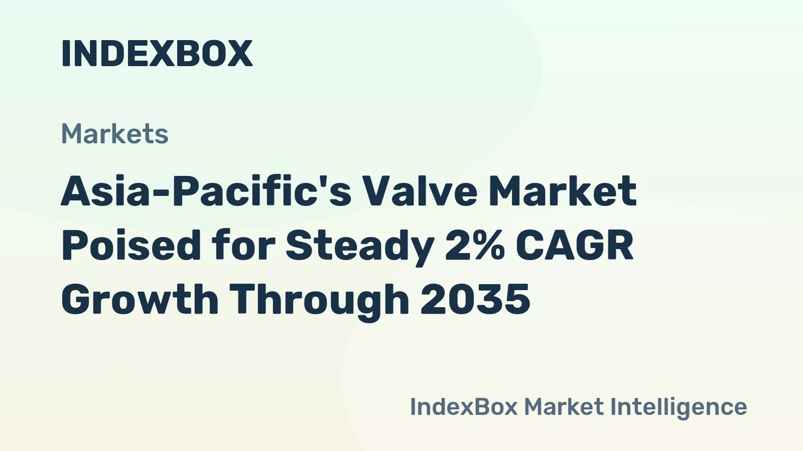 Asia-Pacific's Valve Market Poised for Steady 2% CAGR Growth Through 2035