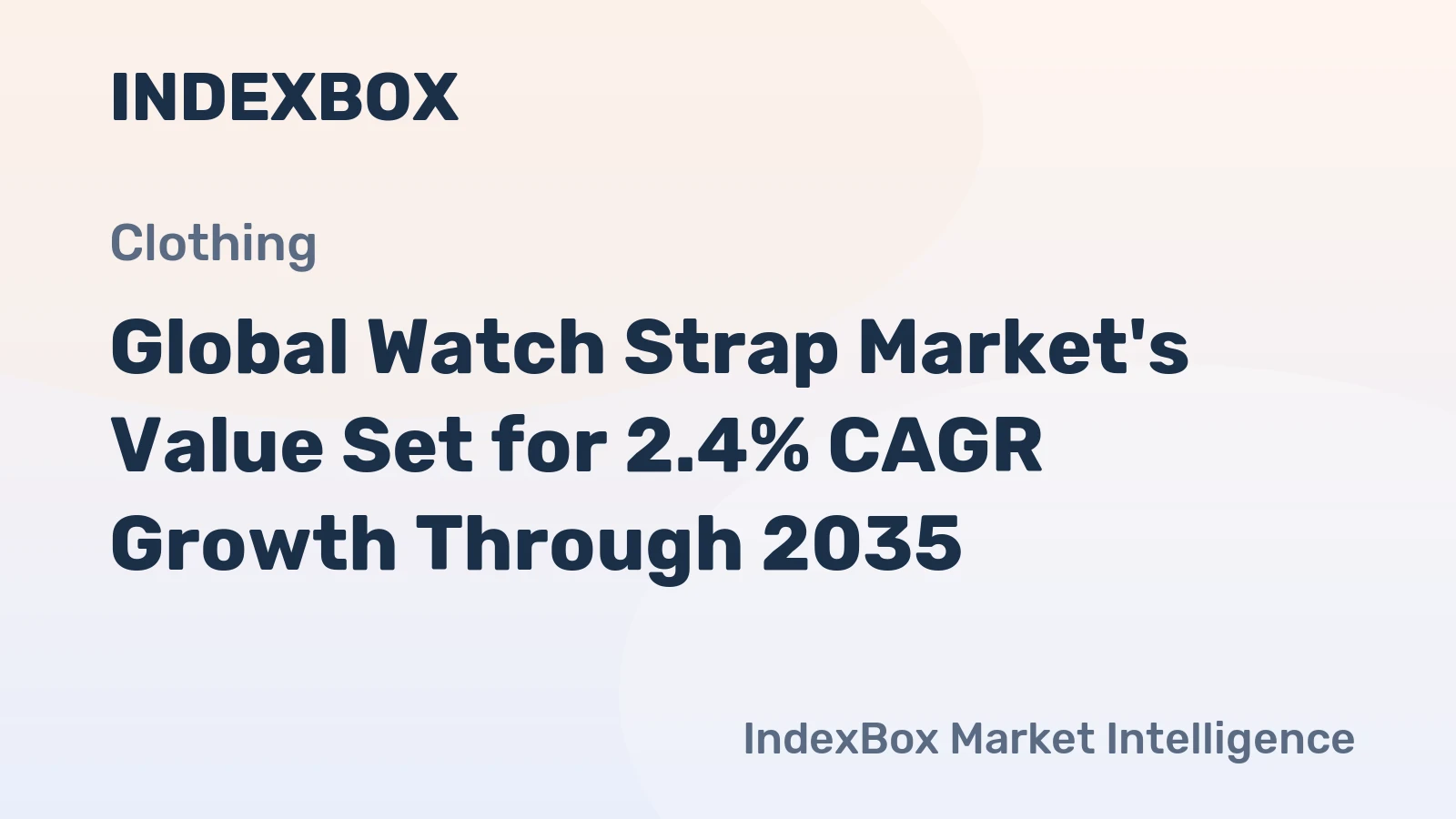 Global Watch Strap Market's Value Set for 2.4% CAGR Growth Through 2035