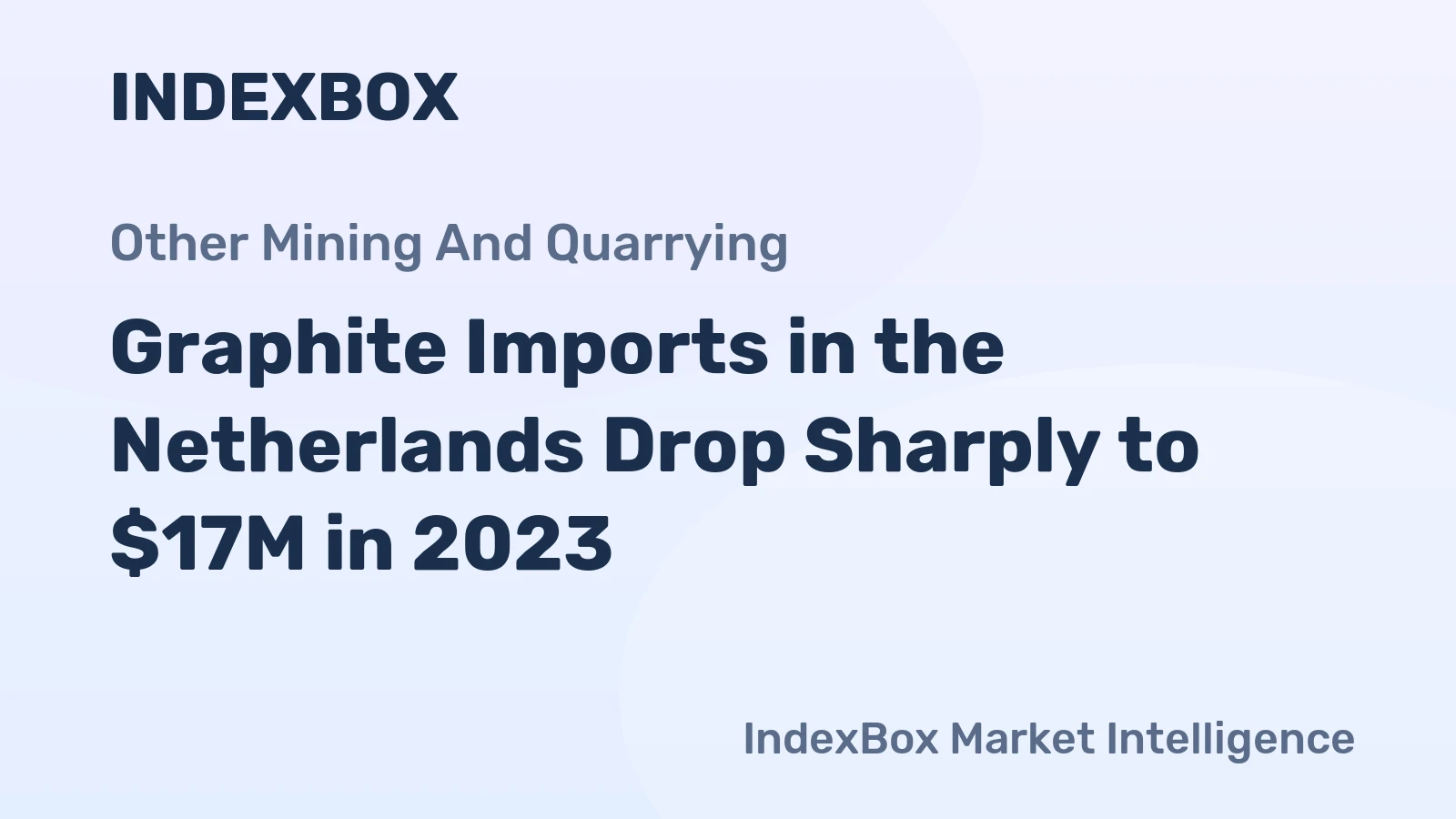 Graphite Imports in the Netherlands Drop Sharply to $17M in 2023