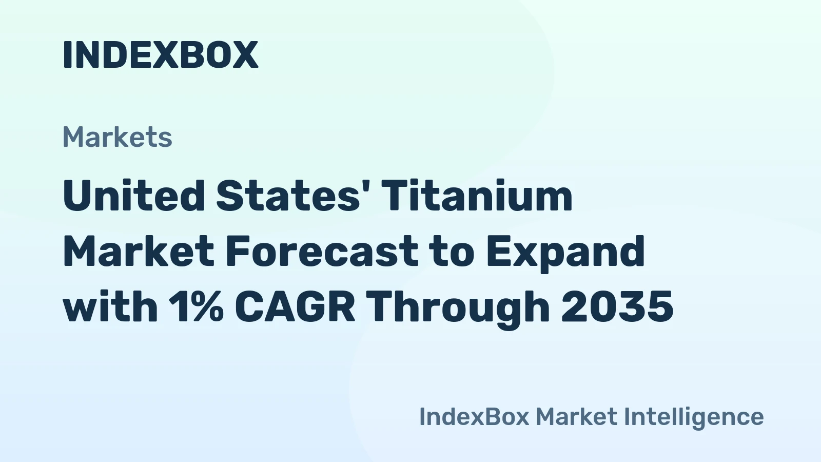 United States' Titanium Market Forecast to Expand with 1% CAGR Through 2035