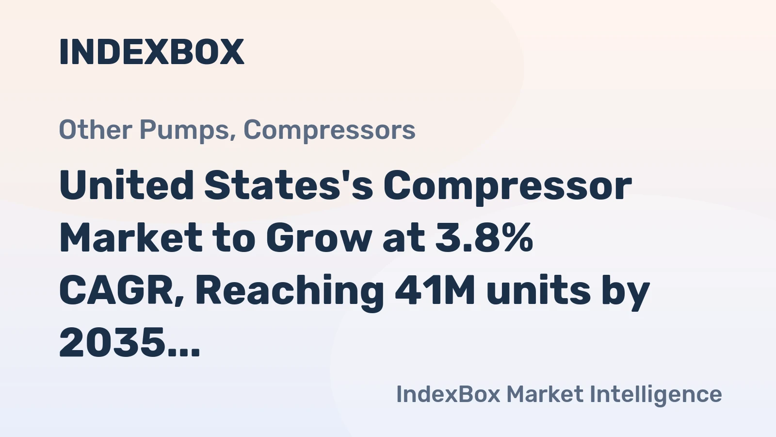 United States's Compressor Market to Grow at 3.8% CAGR, Reaching 41M units by 2035
