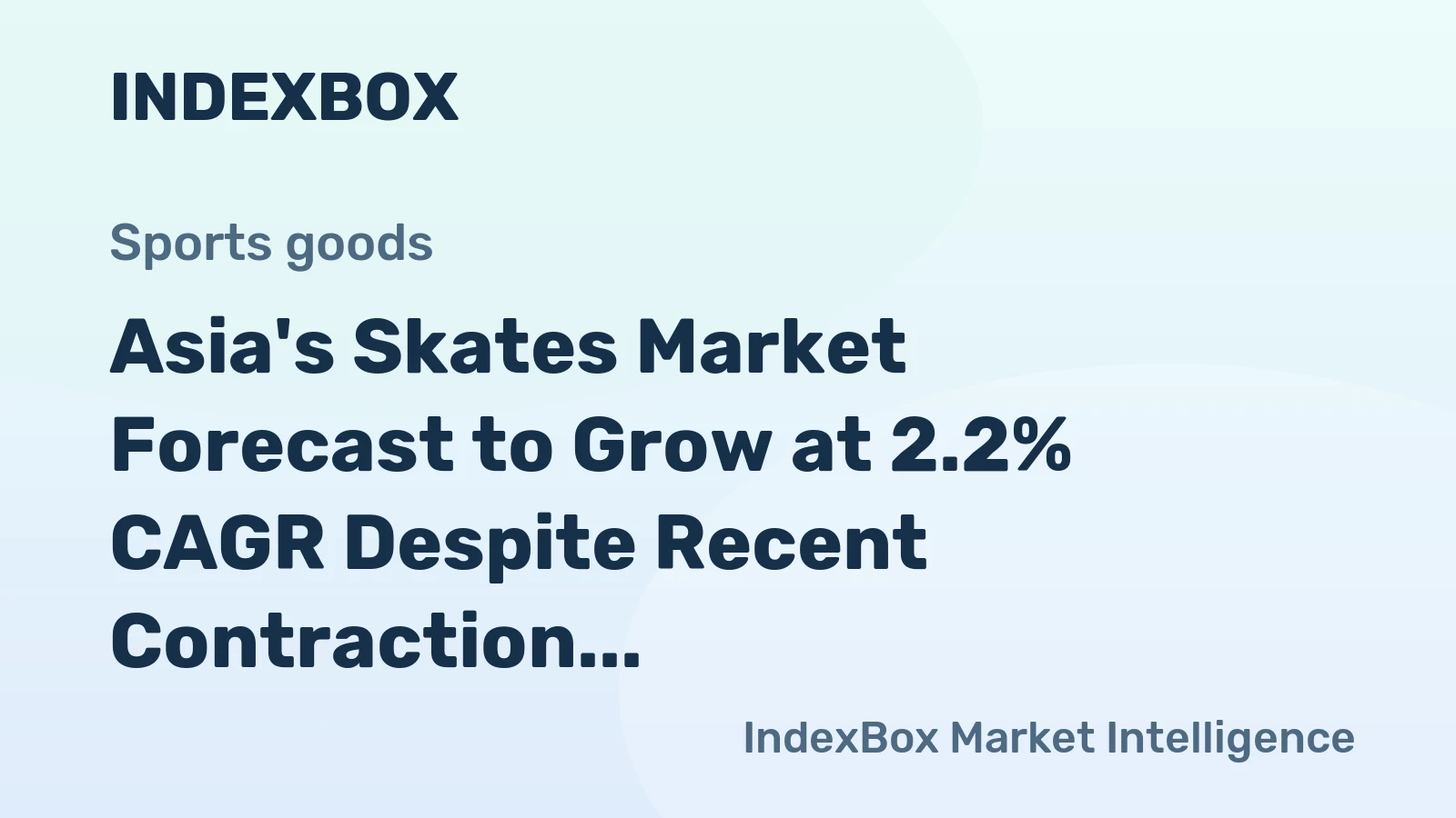 Asia's Skates Market Forecast to Grow at 2.2% CAGR Despite Recent Contraction