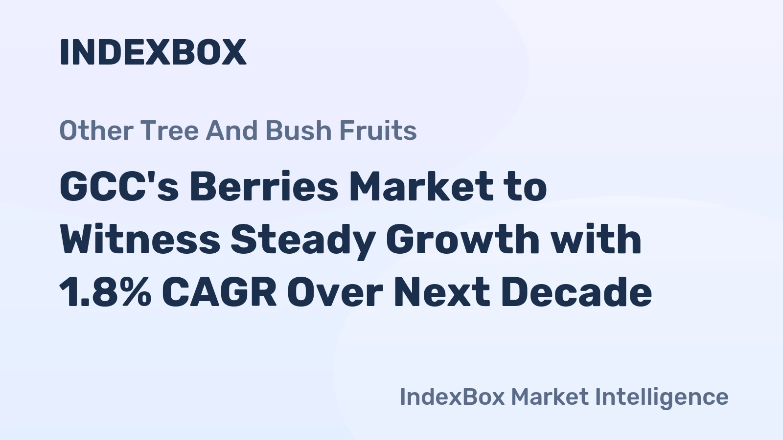 GCC's Berries Market to Witness Steady Growth with 1.8% CAGR Over Next Decade
