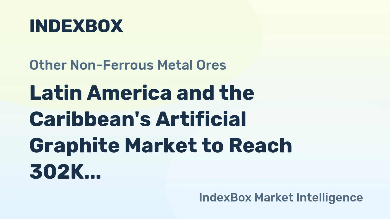 Latin America and the Caribbean's Artificial Graphite Market to Reach 302K Tons by 2035