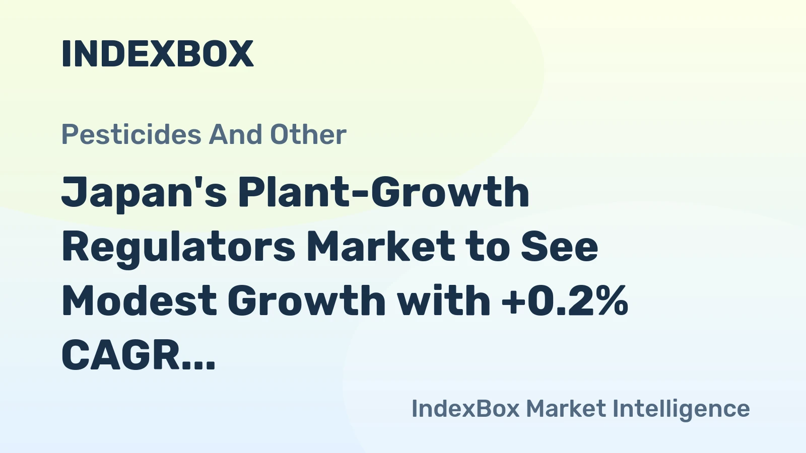 Japan's Plant-Growth Regulators Market to See Modest Growth with +0.2% CAGR