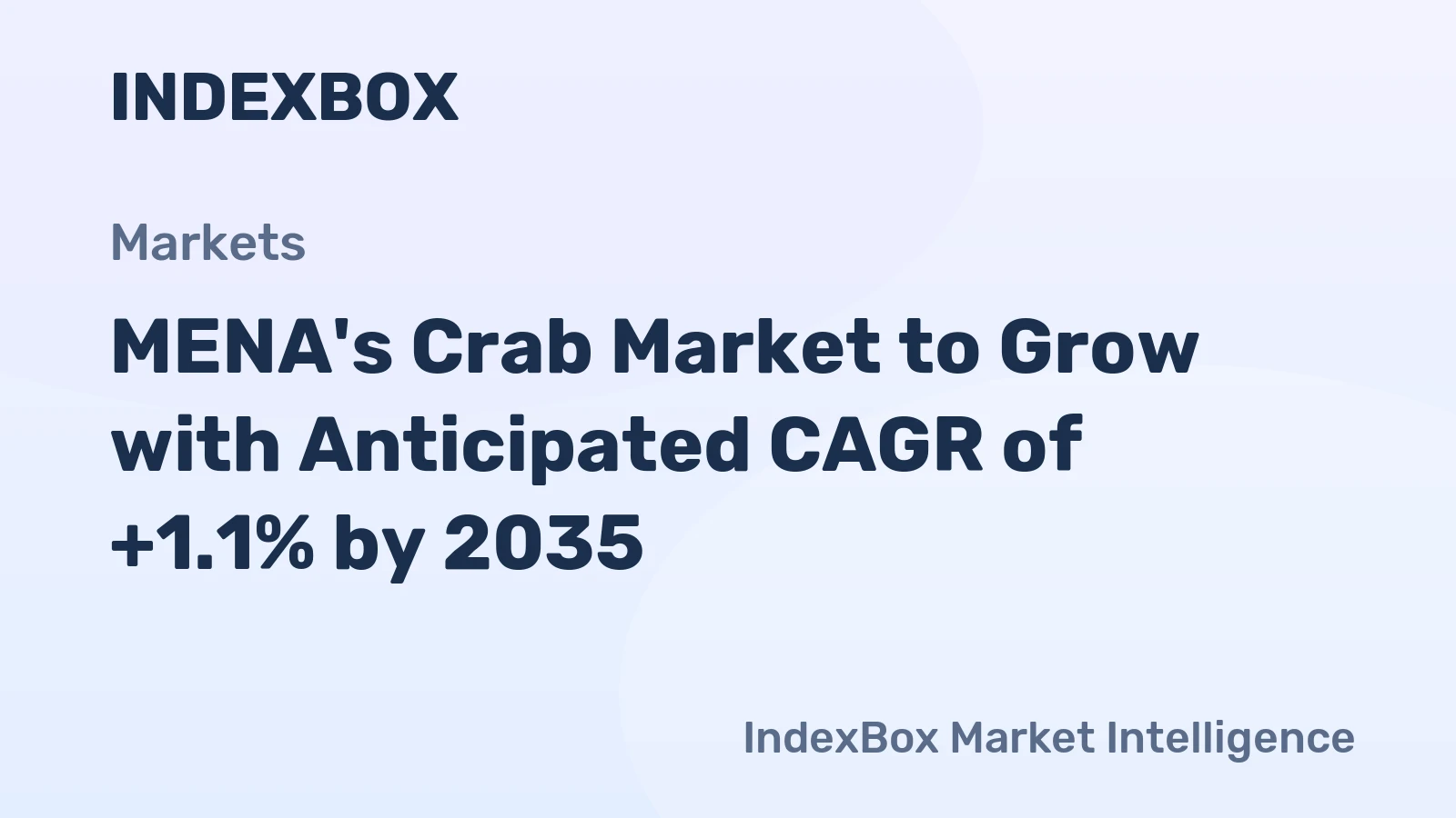 MENA's Crab Market to Grow with Anticipated CAGR of +1.1% by 2035