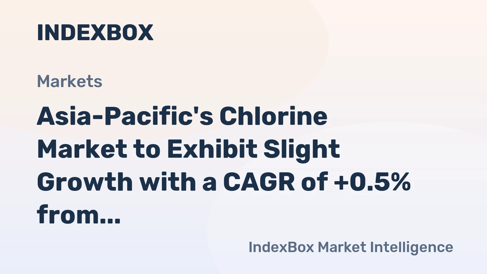 Asia-Pacific's Chlorine Market to Exhibit Slight Growth with a CAGR of +0.5% from 2024 to 2035