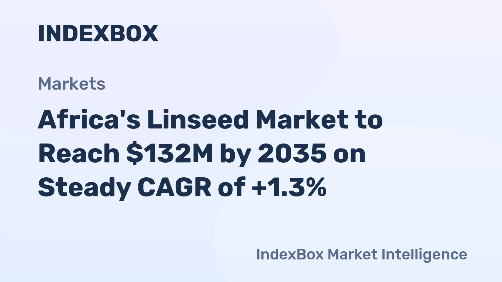 Africa's Linseed Market to Reach $132M by 2035 on Steady CAGR of +1.3%