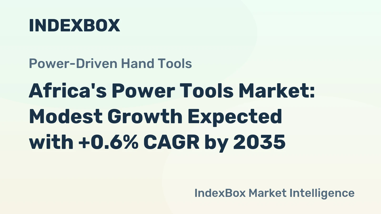 Africa's Power Tools Market: Modest Growth Expected with +0.6% CAGR by 2035