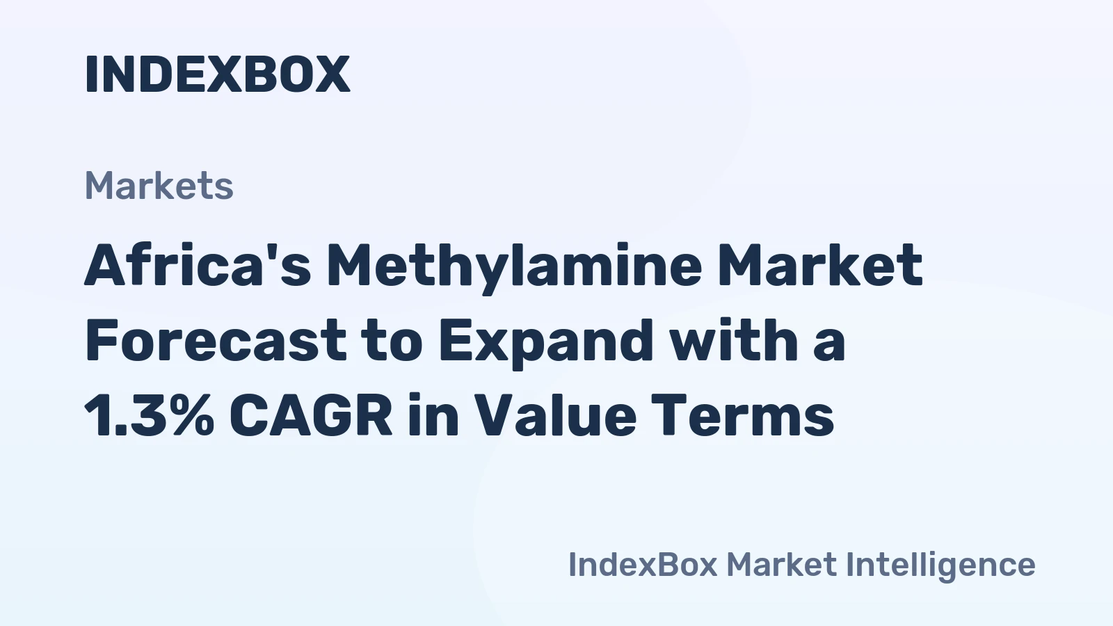 Africa's Methylamine Market Forecast to Expand with a 1.3% CAGR in Value Terms
