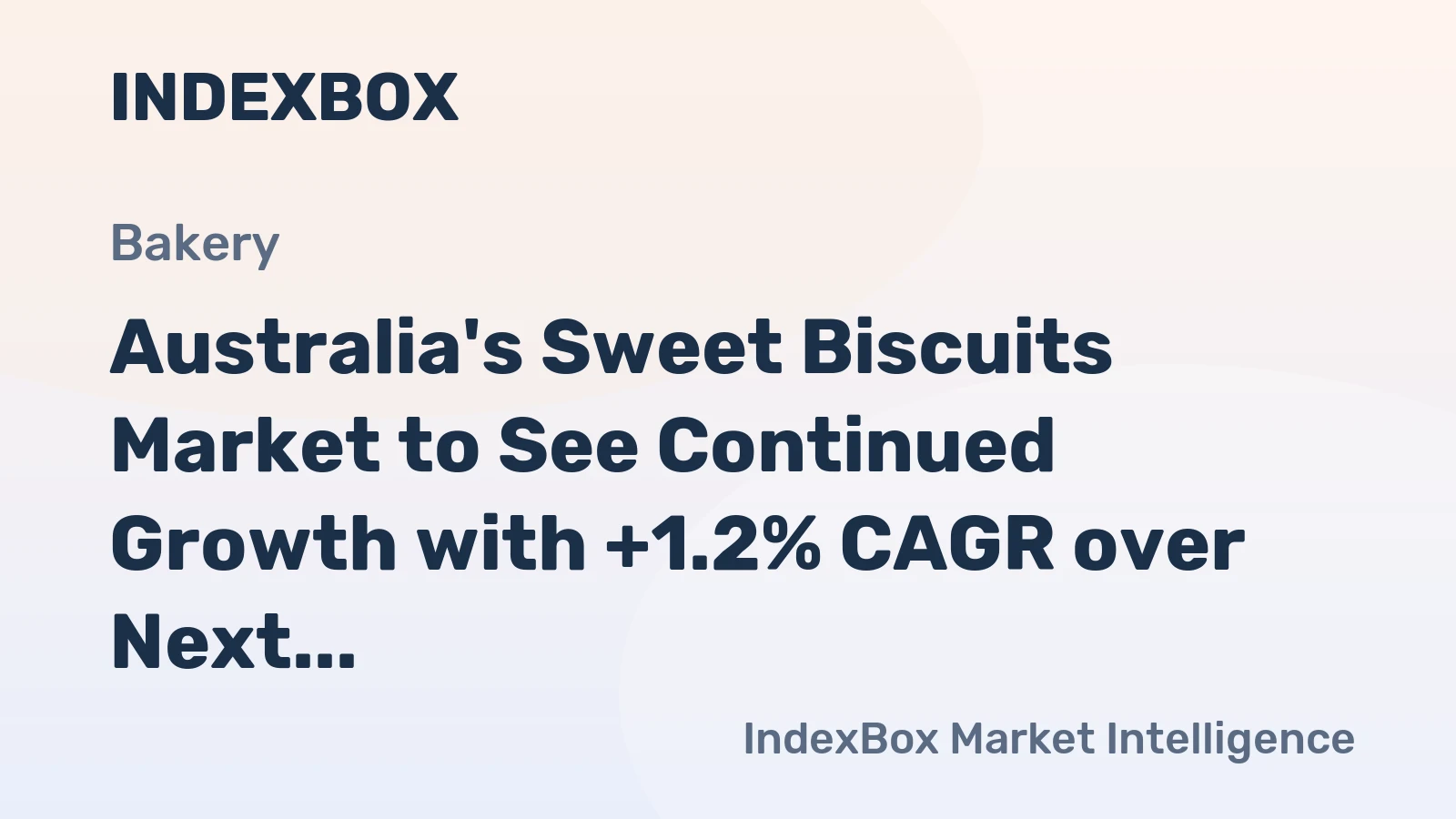 Australia's Sweet Biscuits Market to See Continued Growth with +1.2% CAGR over Next Decade