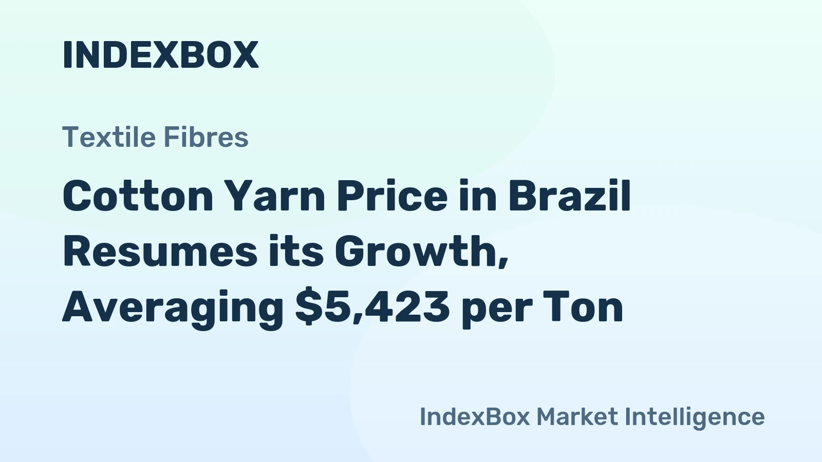 Cotton Yarn Price in Brazil Resumes its Growth, Averaging $5,423 per Ton