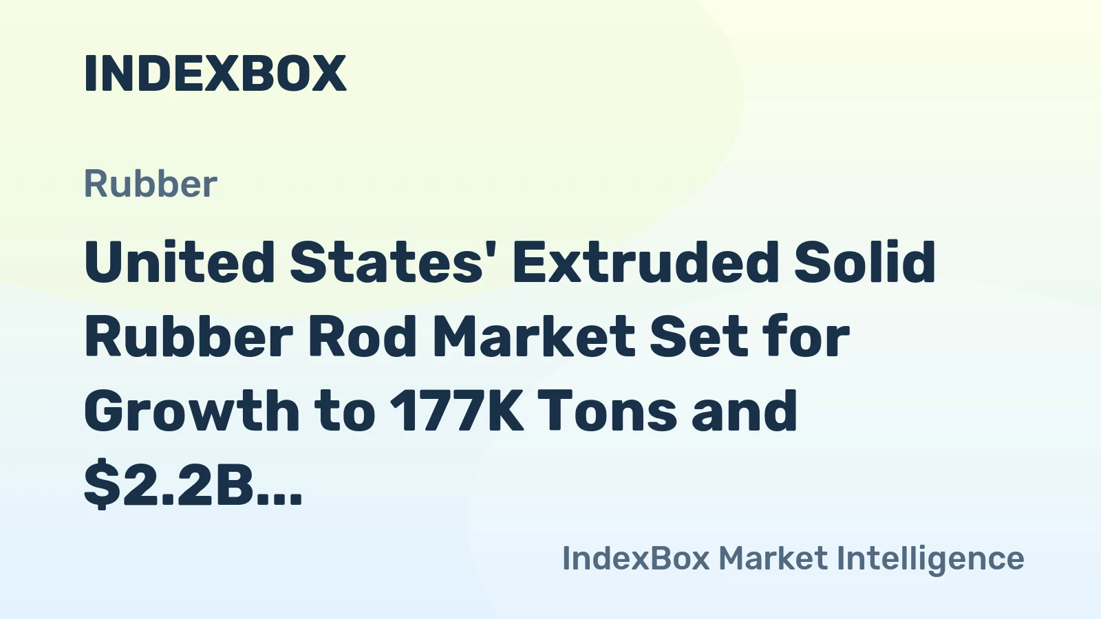 United States' Extruded Solid Rubber Rod Market Set for Growth to 177K Tons and $2.2B