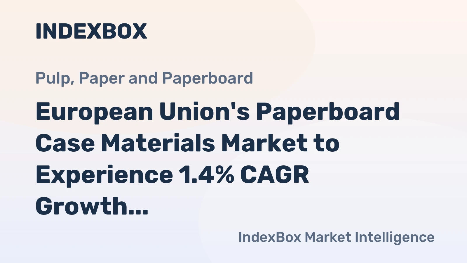 European Union's Paperboard Case Materials Market to Experience 1.4% CAGR Growth, Reaching 31M Tons by 2035
