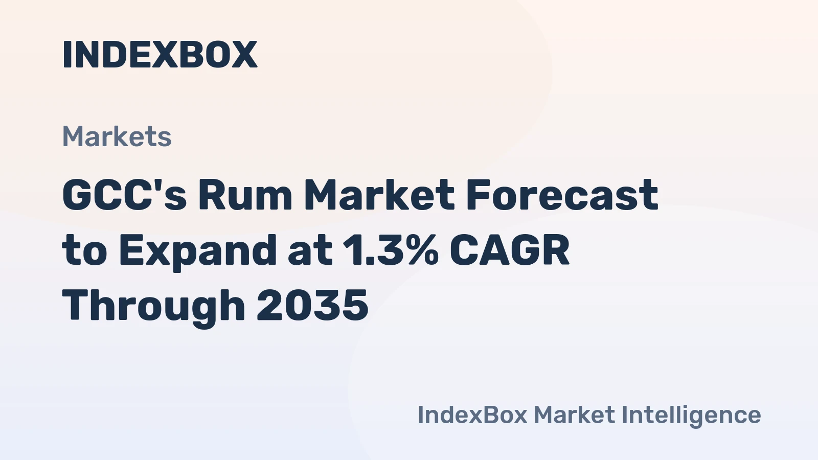 GCC's Rum Market Forecast to Expand at 1.3% CAGR Through 2035