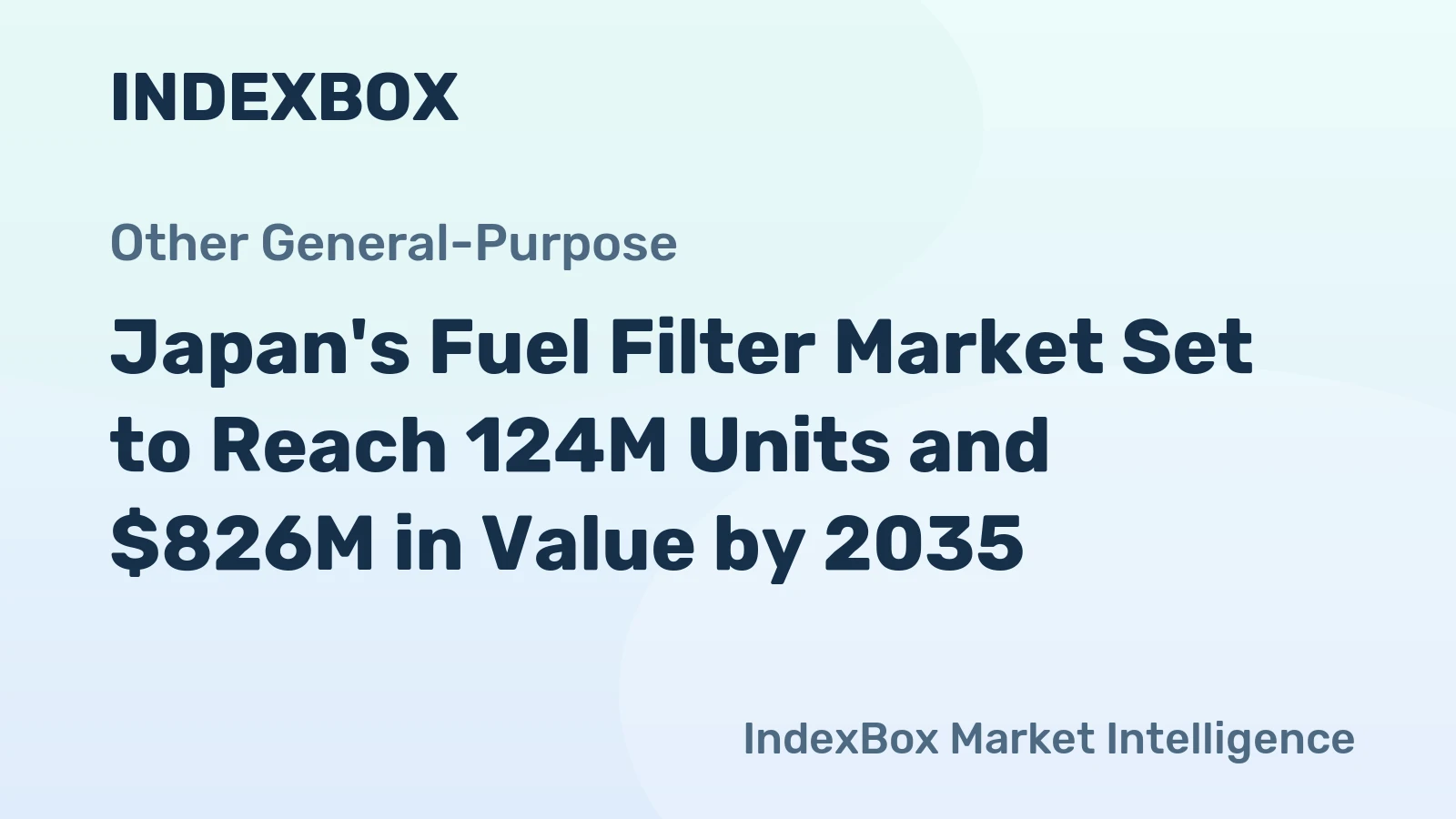 Japan's Fuel Filter Market Set to Reach 124M Units and $826M in Value by 2035