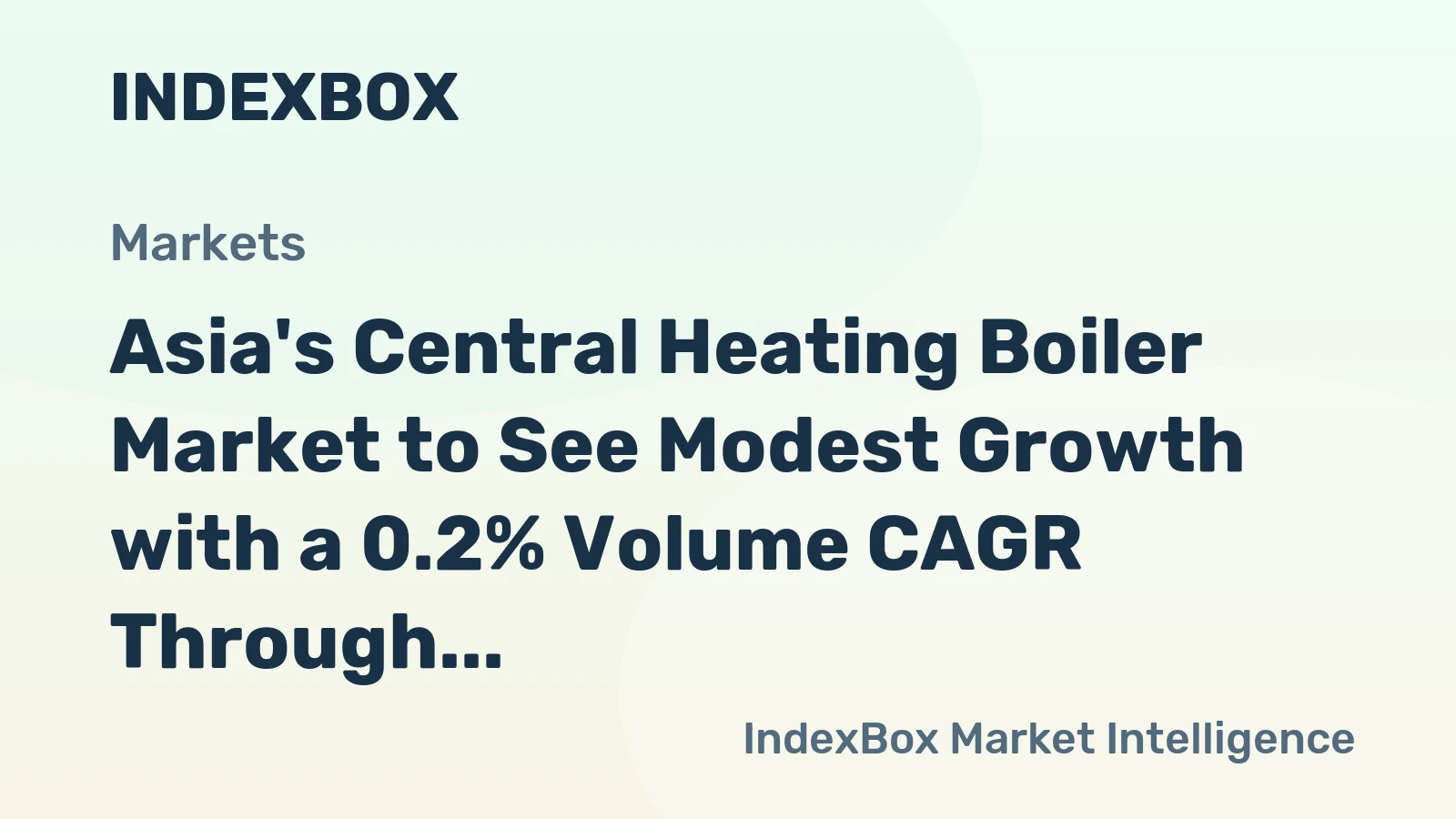 Asia's Central Heating Boiler Market to See Modest Growth with a 0.2% Volume CAGR Through 2035