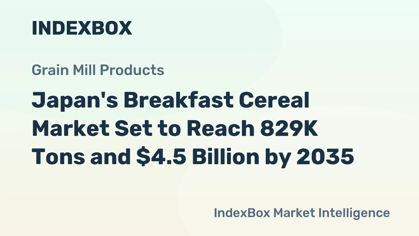 Japan's Breakfast Cereal Market Set to Reach 829K Tons and $4.5 Billion by 2035