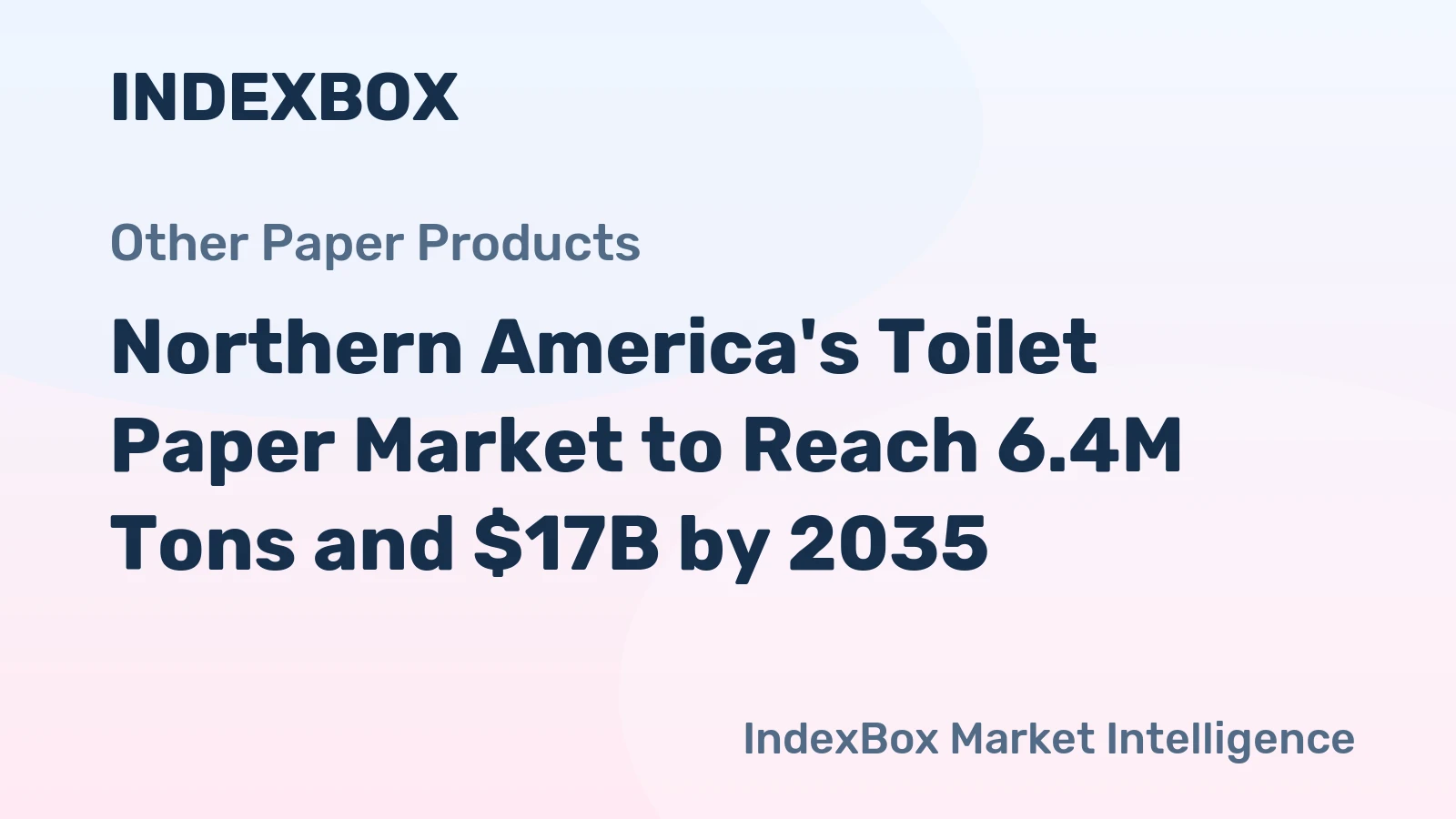 Northern America's Toilet Paper Market to Reach 6.4M Tons and $17B by 2035