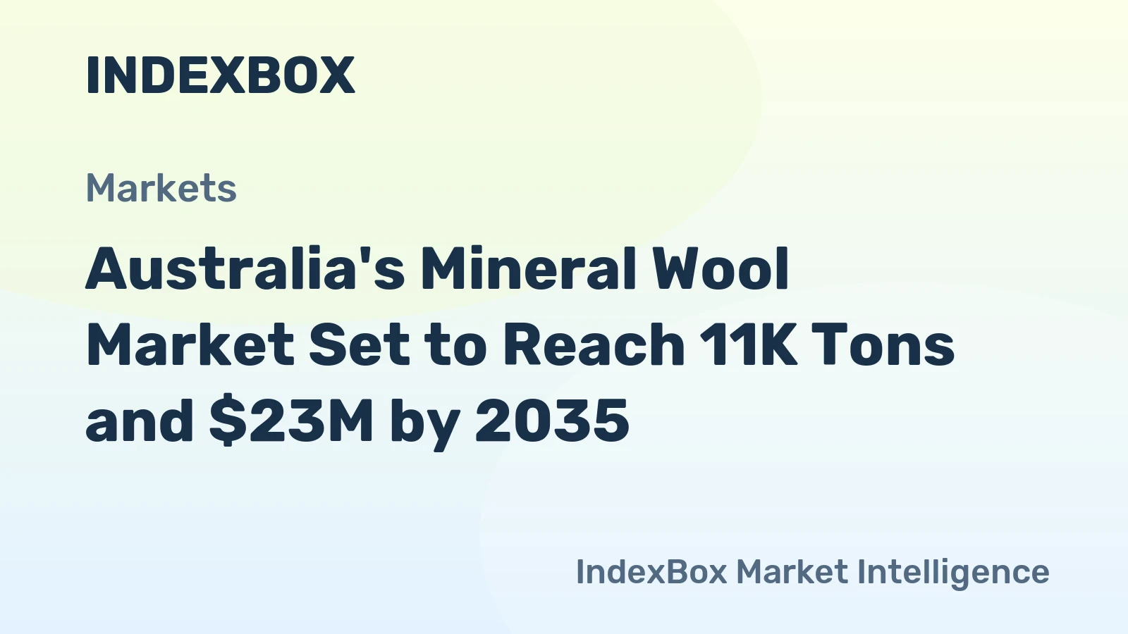 Australia's Mineral Wool Market Set to Reach 11K Tons and $23M by 2035