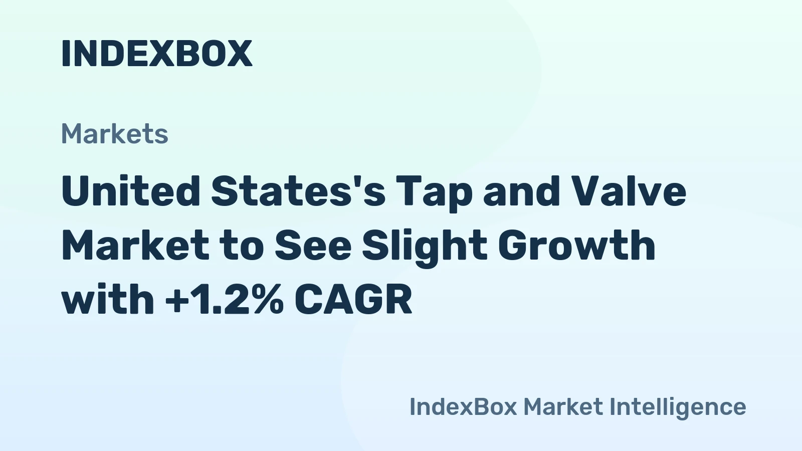 United States's Tap and Valve Market to See Slight Growth with +1.2% CAGR