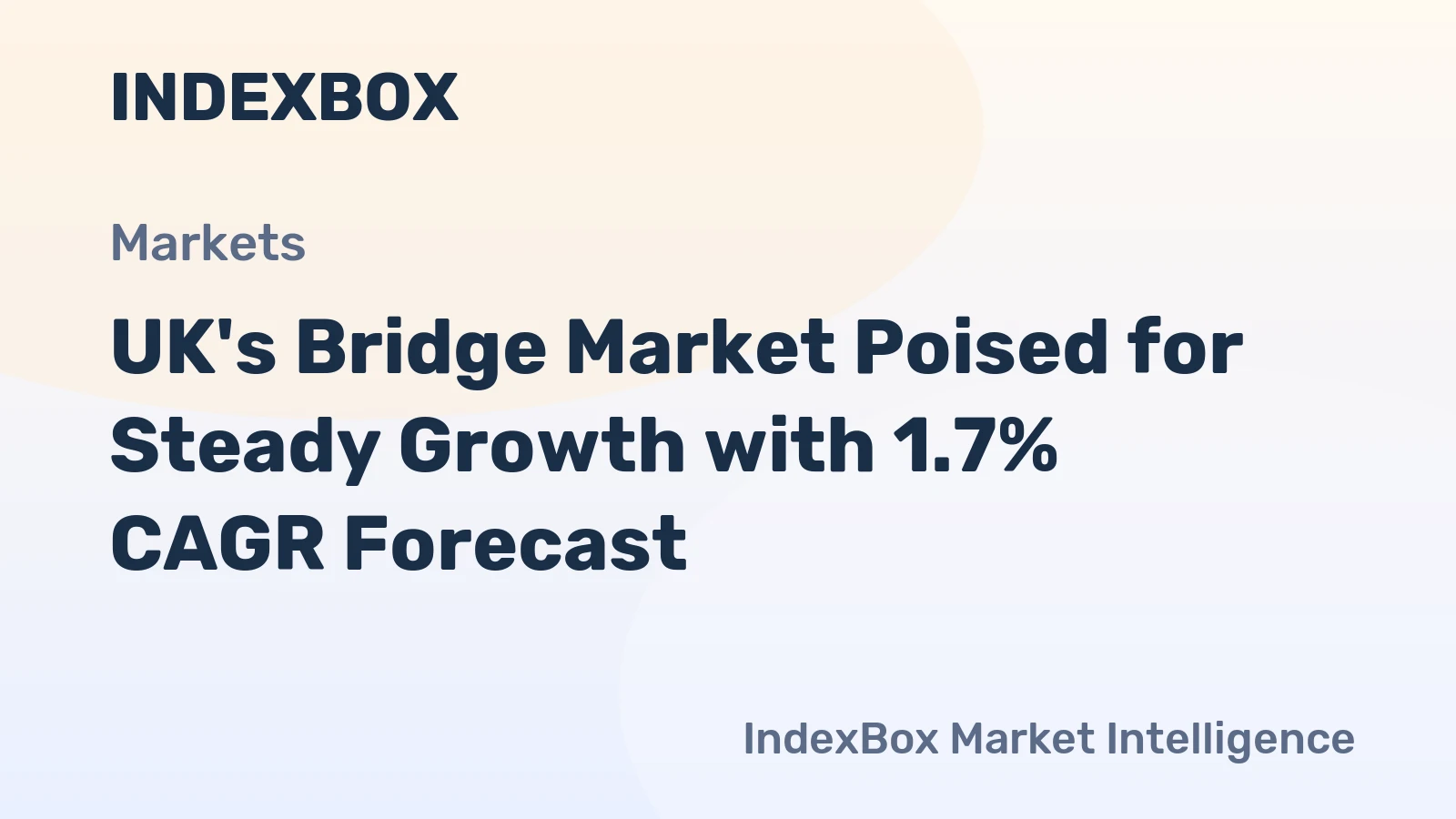 UK's Bridge Market Poised for Steady Growth with 1.7% CAGR Forecast