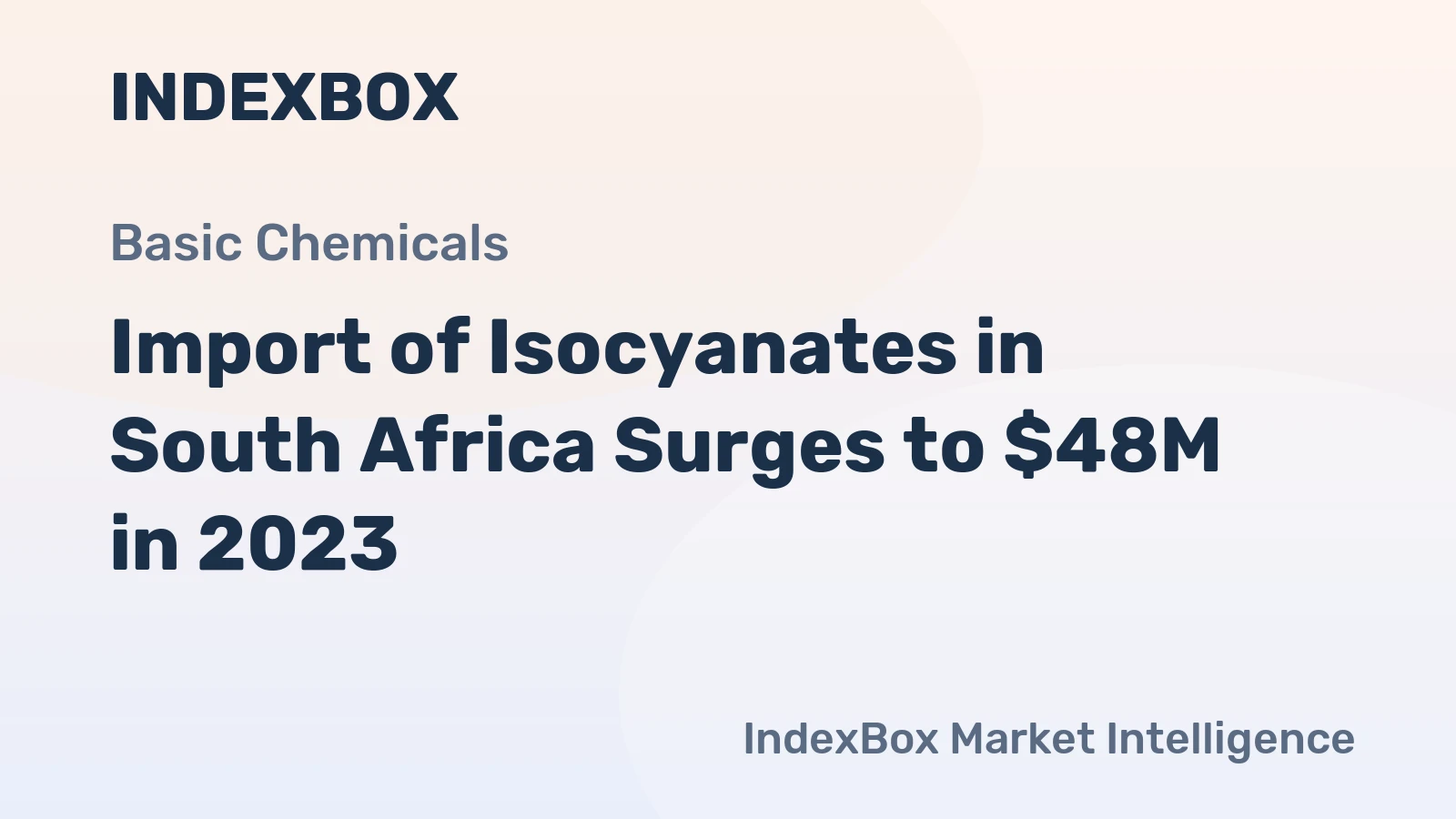 Import of Isocyanates in South Africa Surges to $48M in 2023