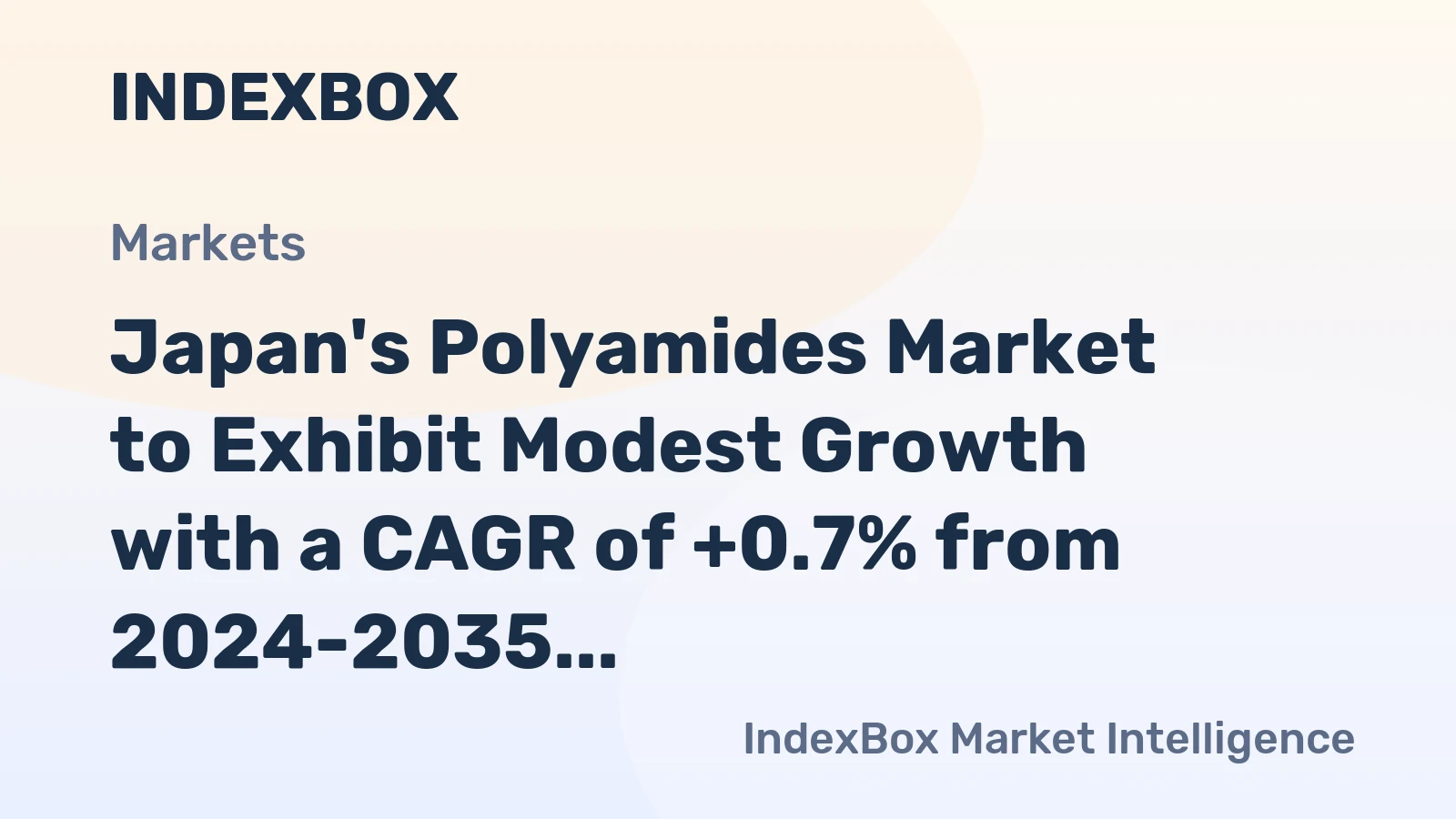 Japan's Polyamides Market to Exhibit Modest Growth with a CAGR of +0.7% from 2024-2035
