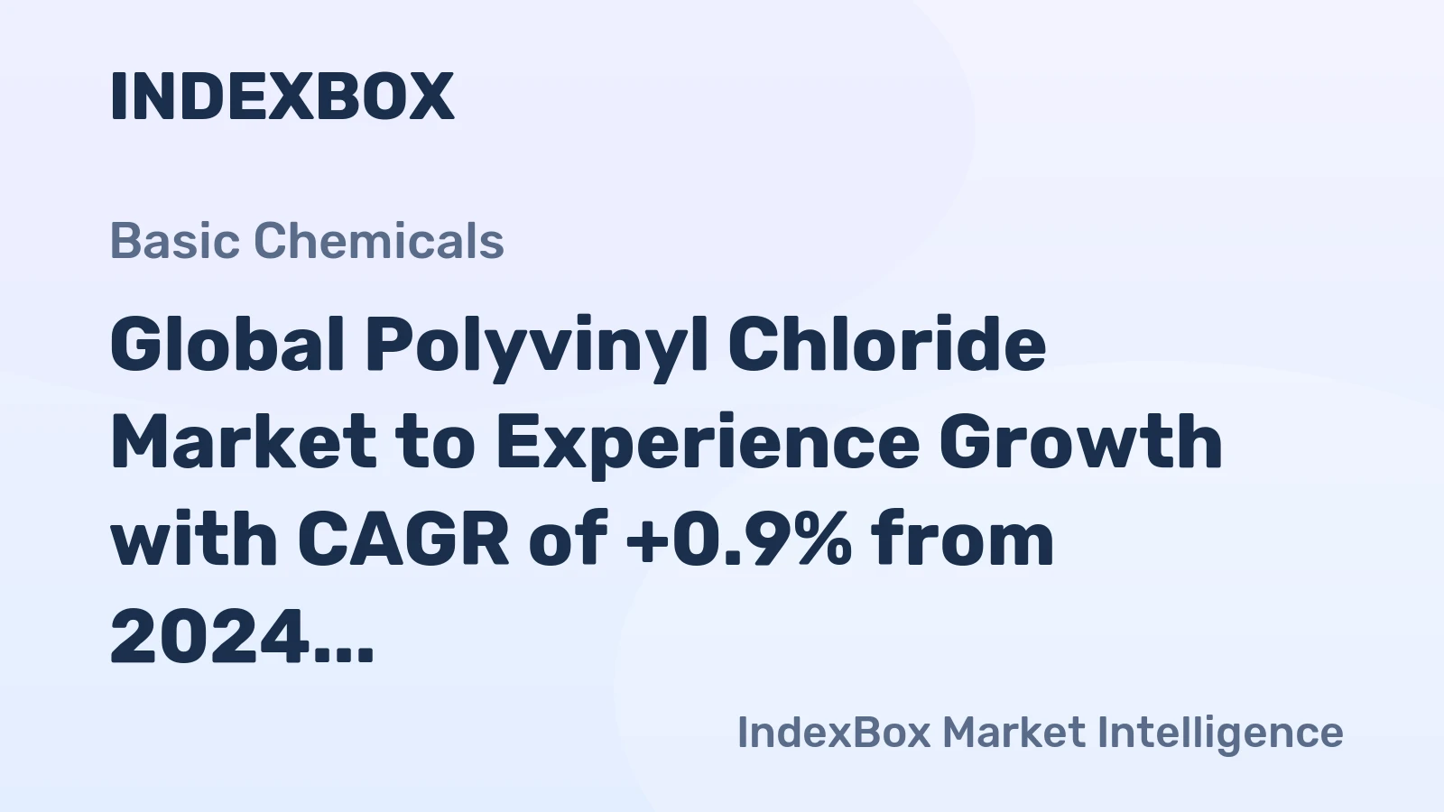 Global Polyvinyl Chloride Market to Experience Growth with CAGR of +0.9% from 2024 to 2035
