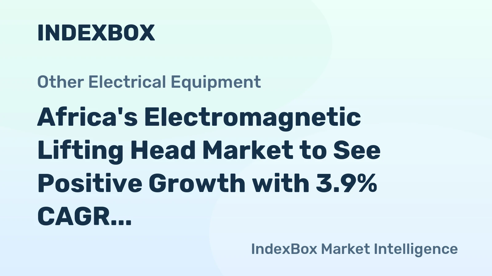 Africa's Electromagnetic Lifting Head Market to See Positive Growth with 3.9% CAGR