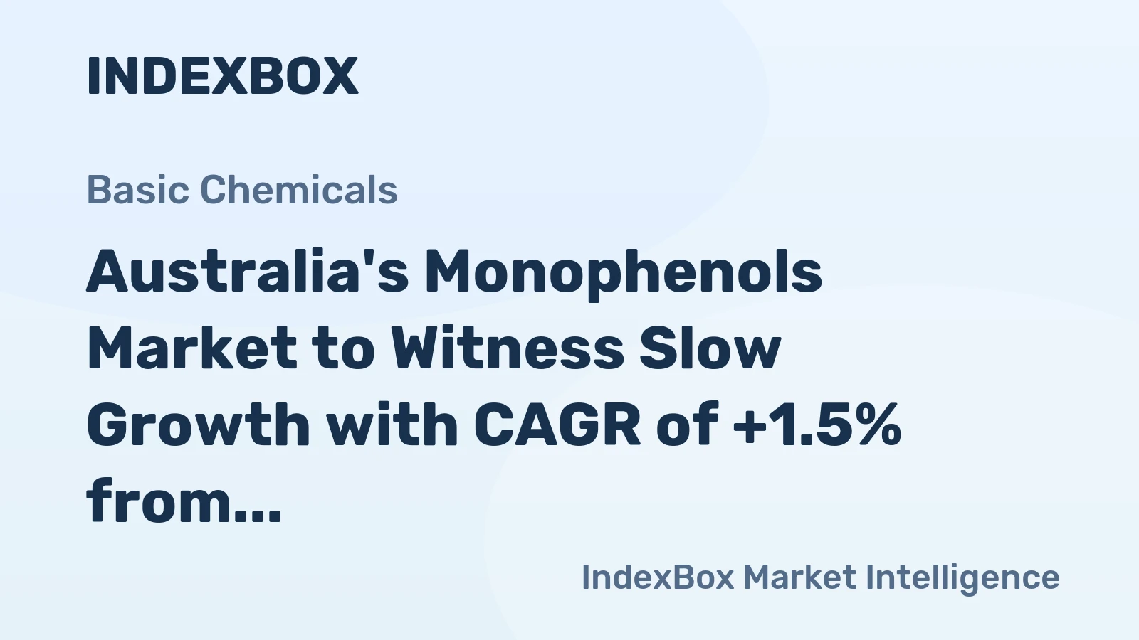 Australia's Monophenols Market to Witness Slow Growth with CAGR of +1.5% from 2024 to 2035