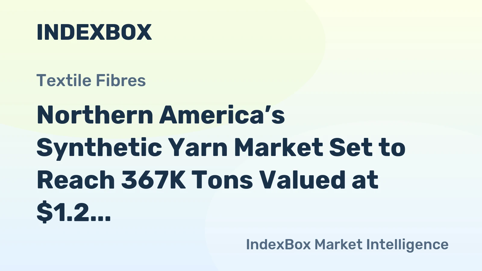 Northern America’s Synthetic Yarn Market Set to Reach 367K Tons Valued at $1.2 Billion