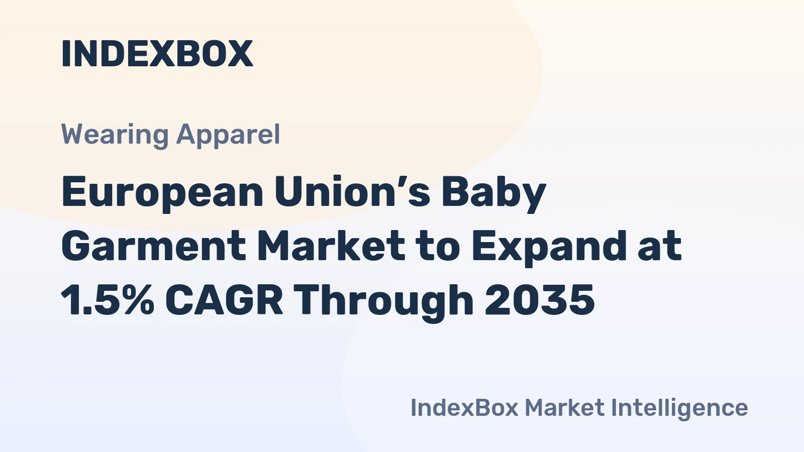 European Union’s Baby Garment Market to Expand at 1.5% CAGR Through 2035