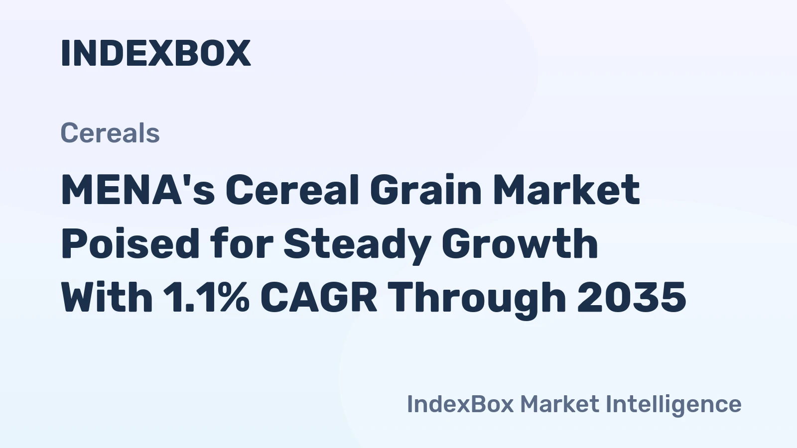 MENA's Cereal Grain Market Poised for Steady Growth With 1.1% CAGR Through 2035