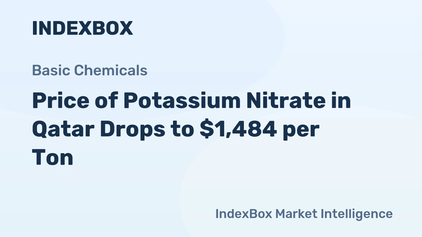 Price of Potassium Nitrate in Qatar Drops to $1,484 per Ton