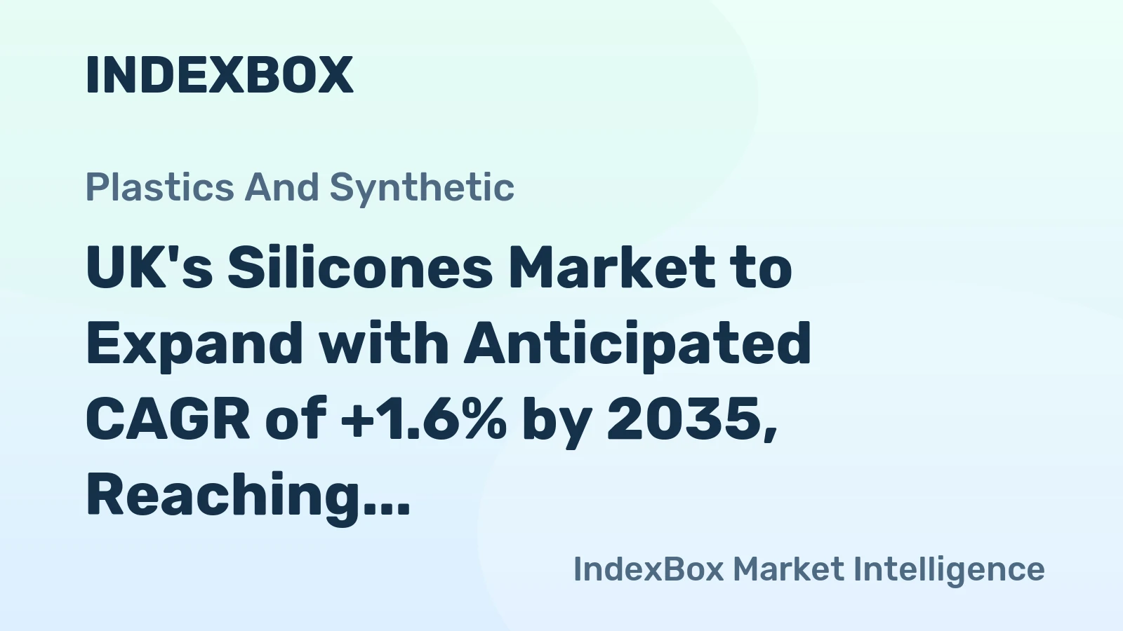 UK's Silicones Market to Expand with Anticipated CAGR of +1.6% by 2035, Reaching $436M