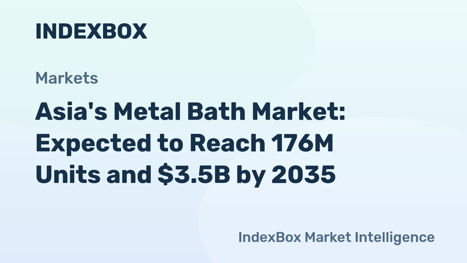 Asia's Metal Bath Market: Expected to Reach 176M Units and $3.5B by 2035