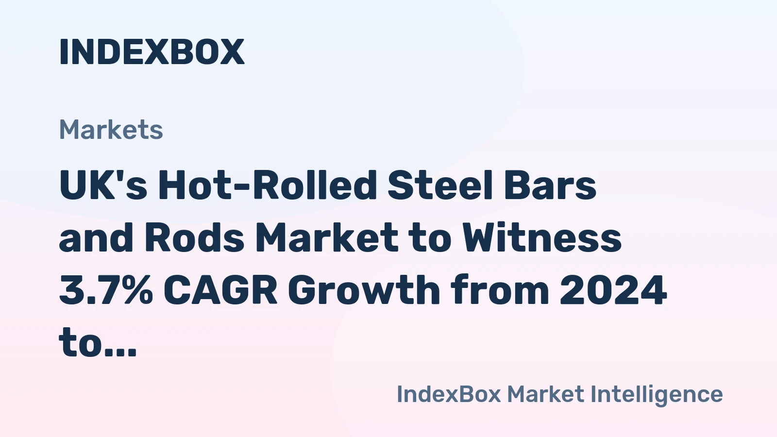 UK's Hot-Rolled Steel Bars and Rods Market to Witness 3.7% CAGR Growth from 2024 to 2035