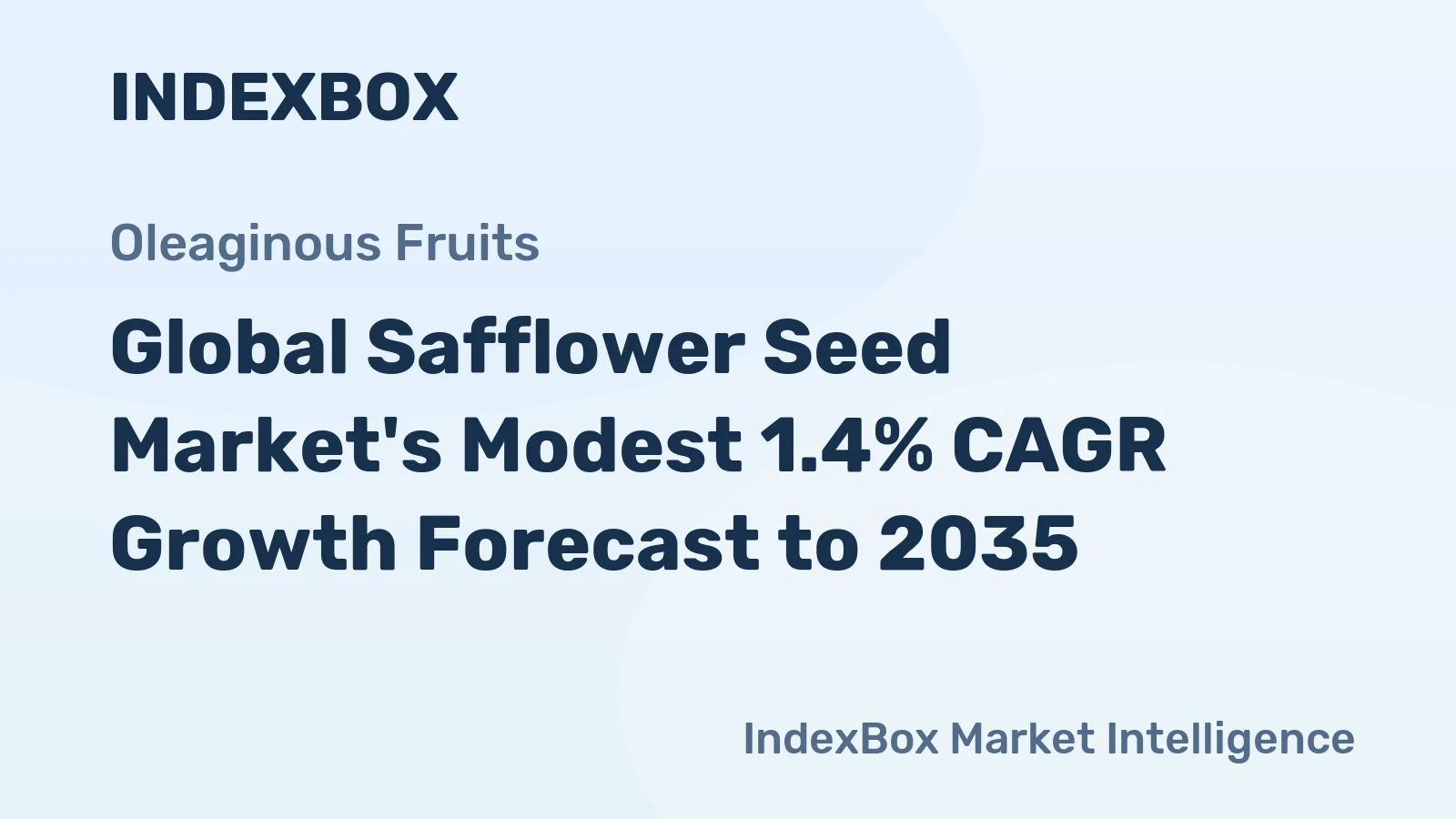 Global Safflower Seed Market's Modest 1.4% CAGR Growth Forecast to 2035