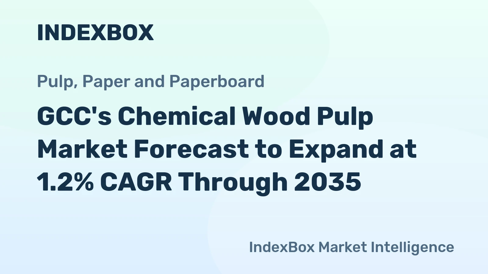 GCC's Chemical Wood Pulp Market Forecast to Expand at 1.2% CAGR Through 2035
